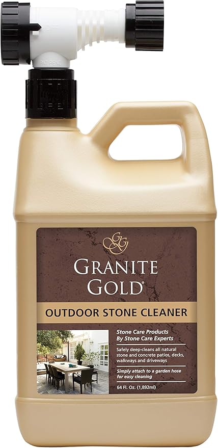 Amazon.com: Granite Gold Stone Outdoor Cleaner, Attaches to Hose to ...