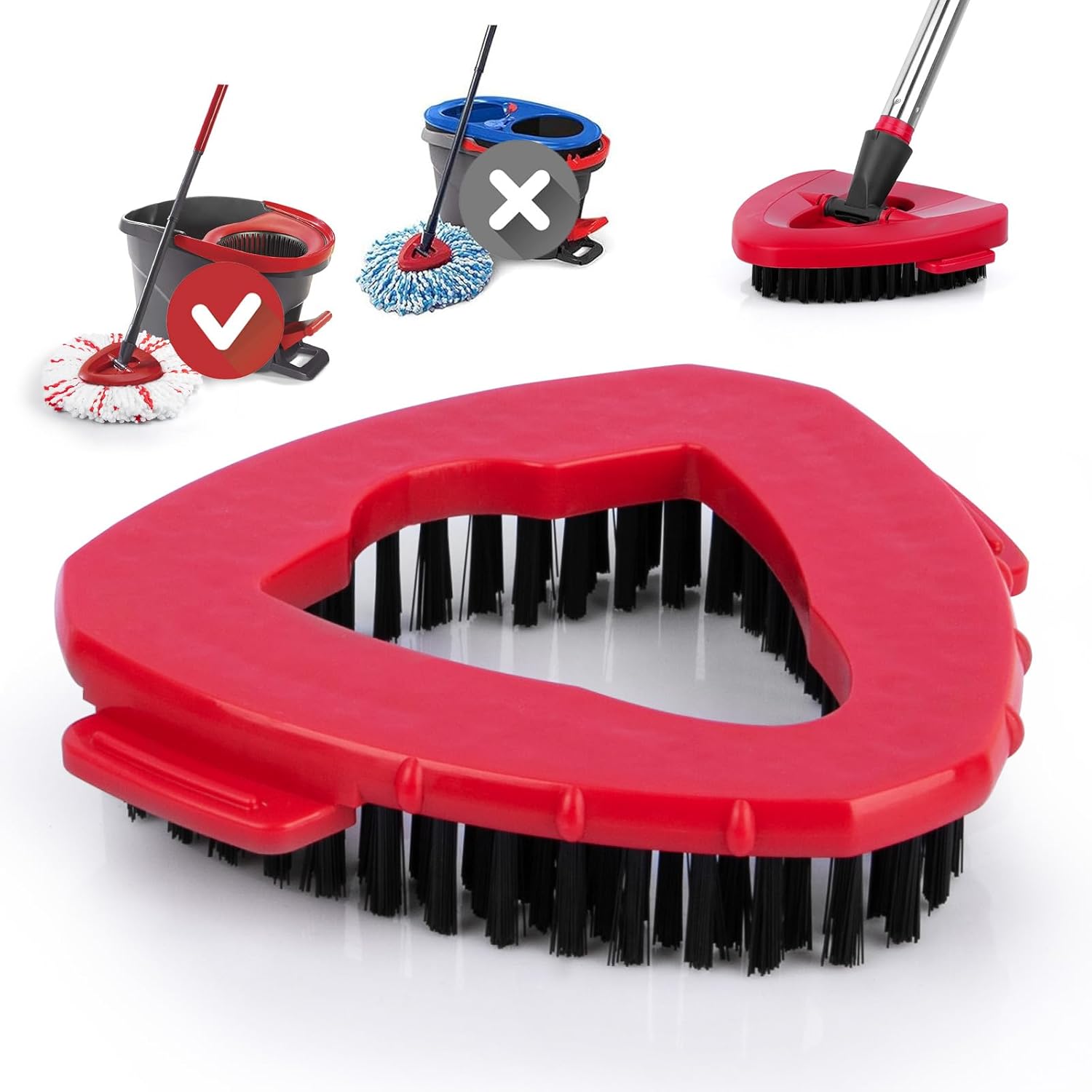 Spin Mop Scrub Brush for Vileda EasyWring 1 Tank System, Scrubber Brush ...