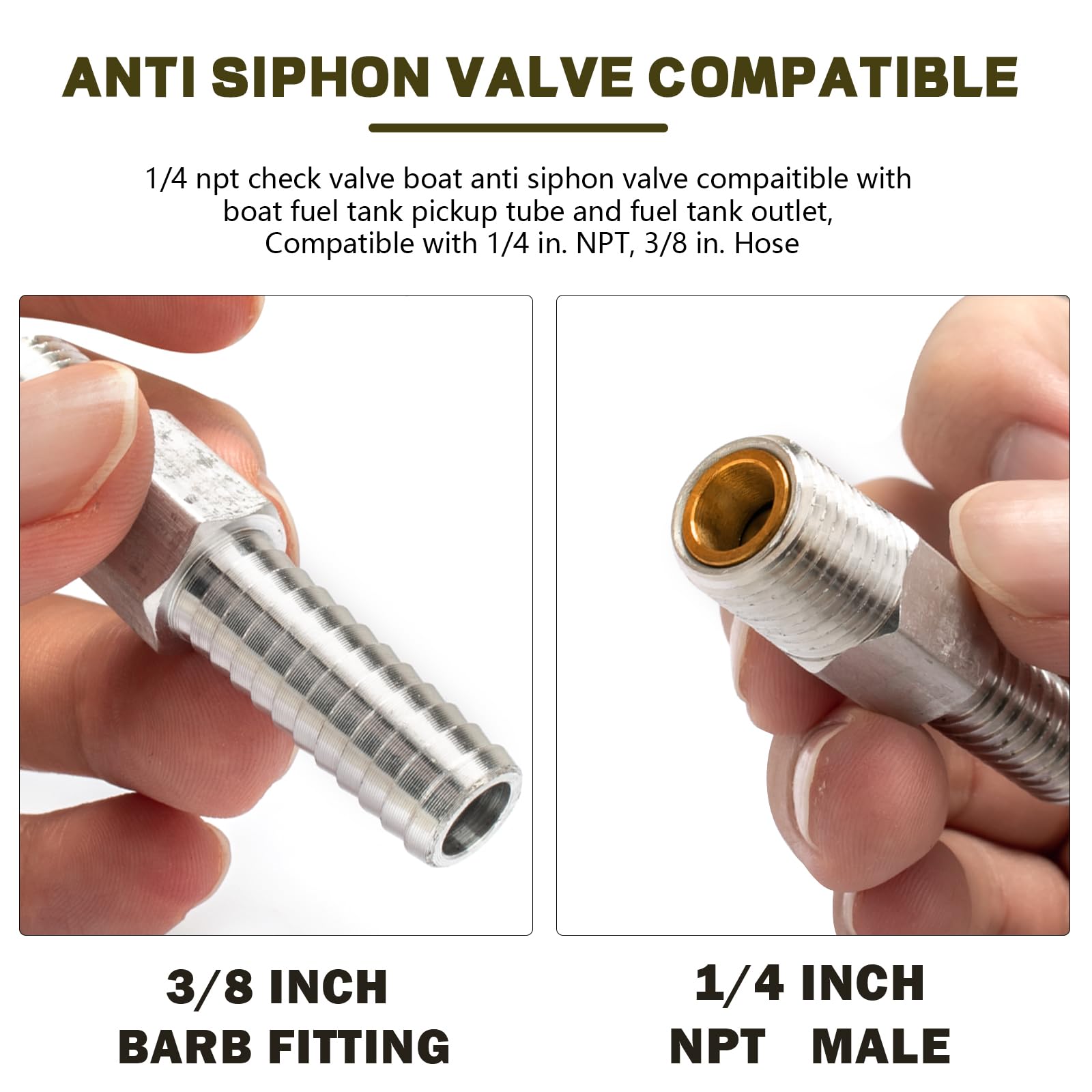 Snapklik.com : Marine Anti Siphon Valve Replacement For Boat Fuel Tank ...