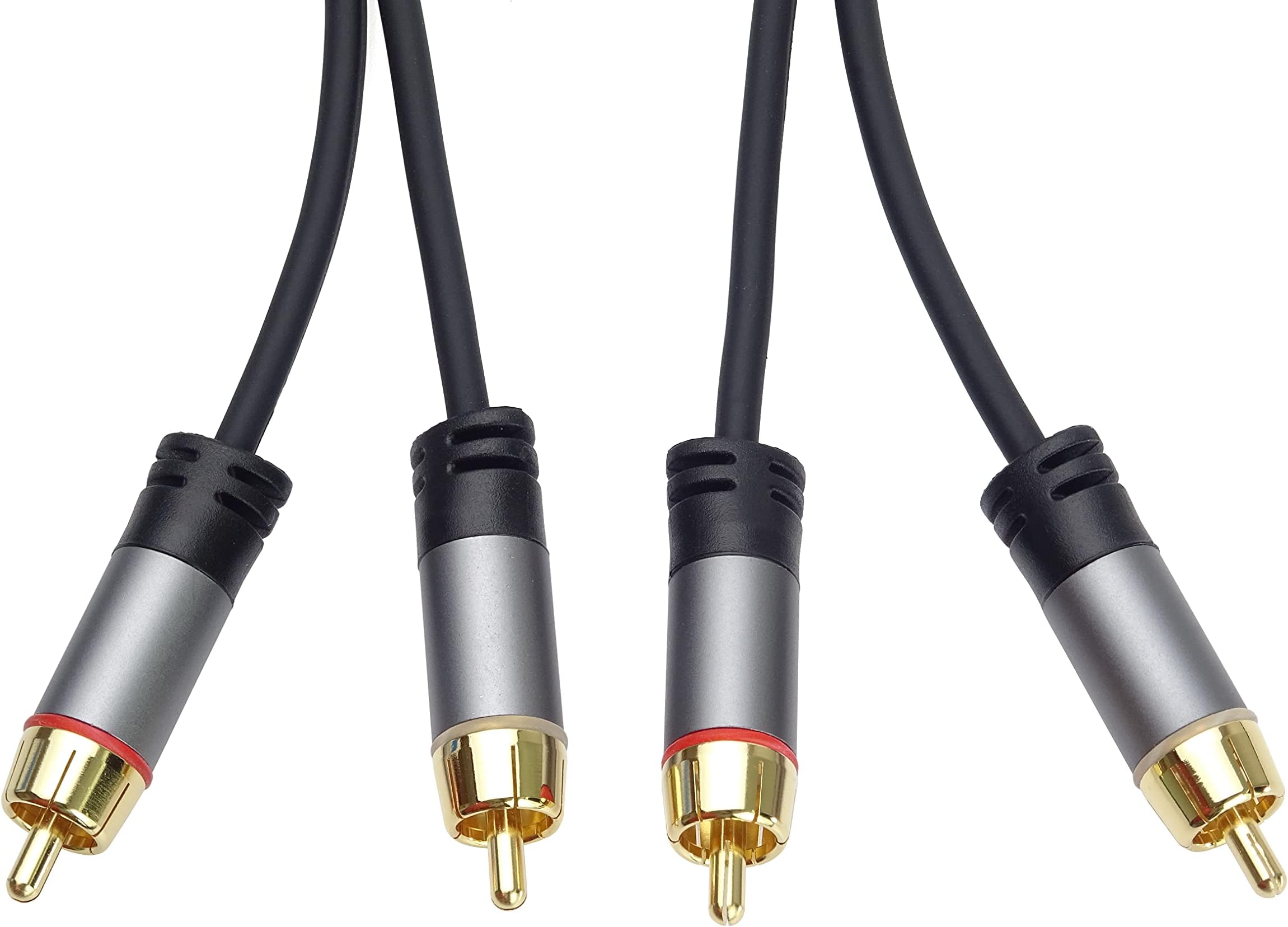 Goobay 50032 Stereo Cinchkabel 1,5m / 2x Cinch-Stecker auf 2x ...