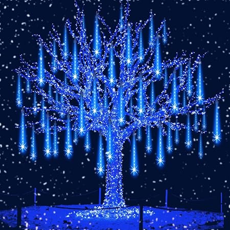 Amazon.com: Weepong Meteor Shower Lights Outdoor Christmas Lights UL ...