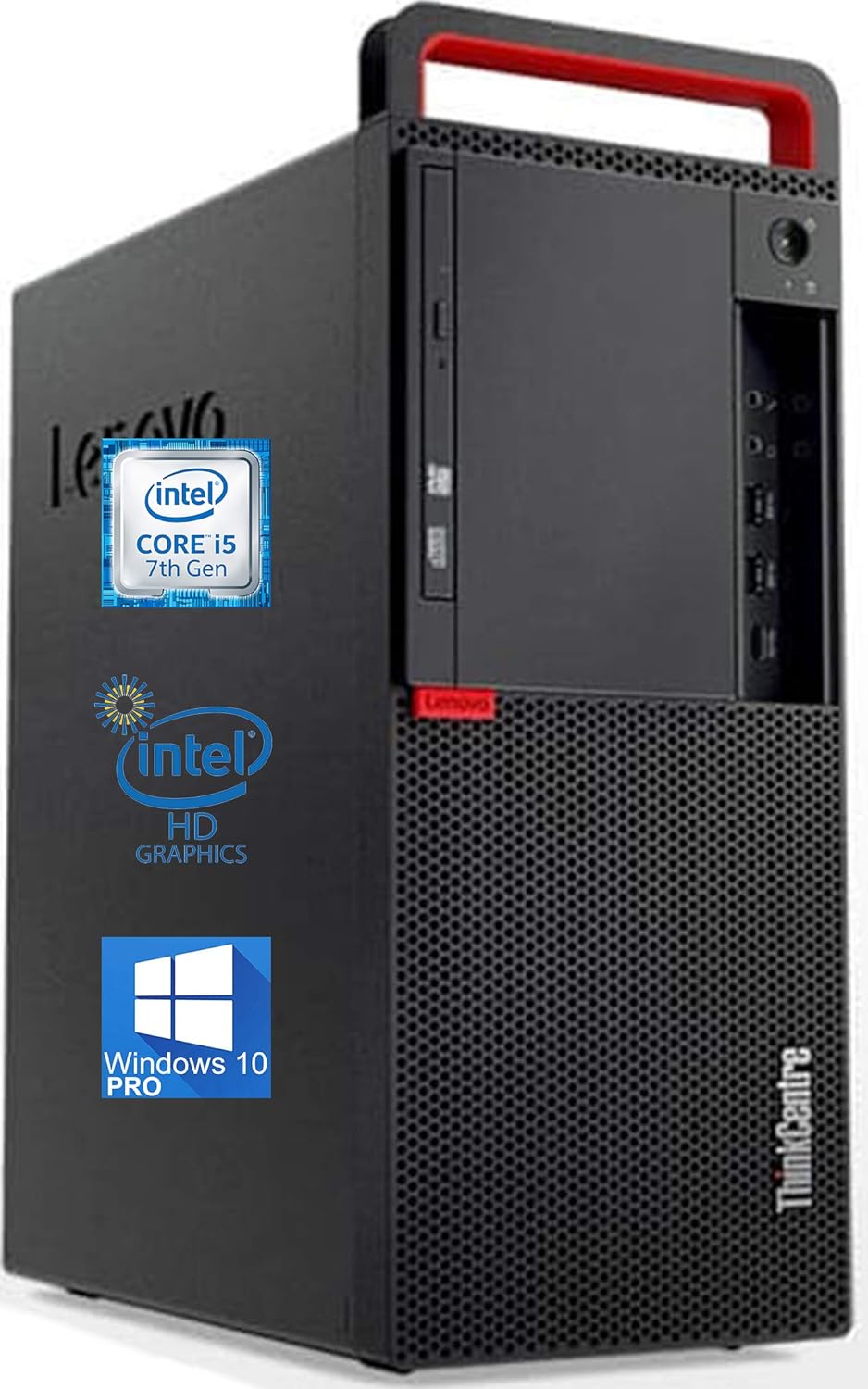 Lenovo ThinkCentre M910T Tower Desktop Computer - Intel Core i5-7500 ...