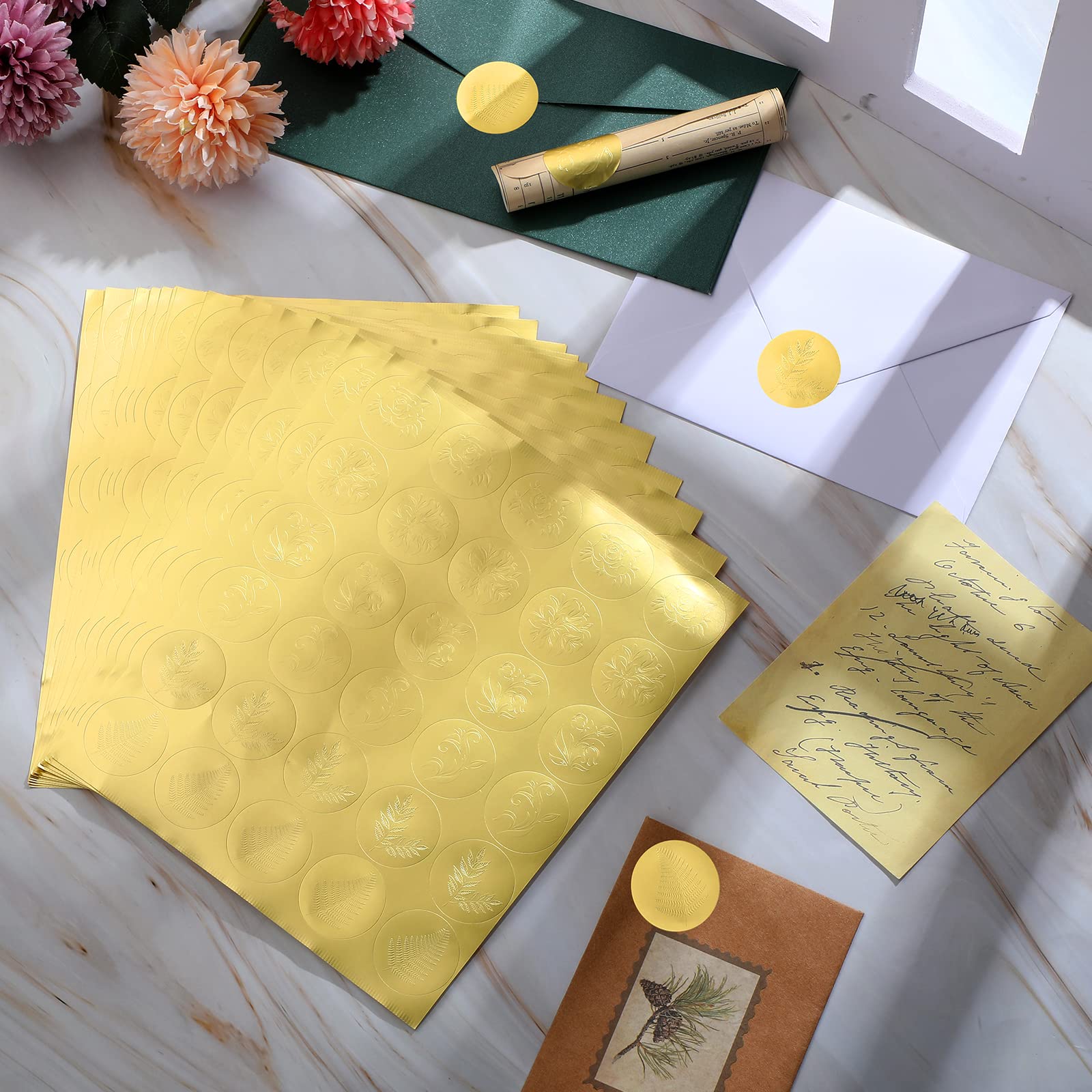 Envelope Seals Stickers Gold Heart Envelope Seals 25 Count | Gartner
