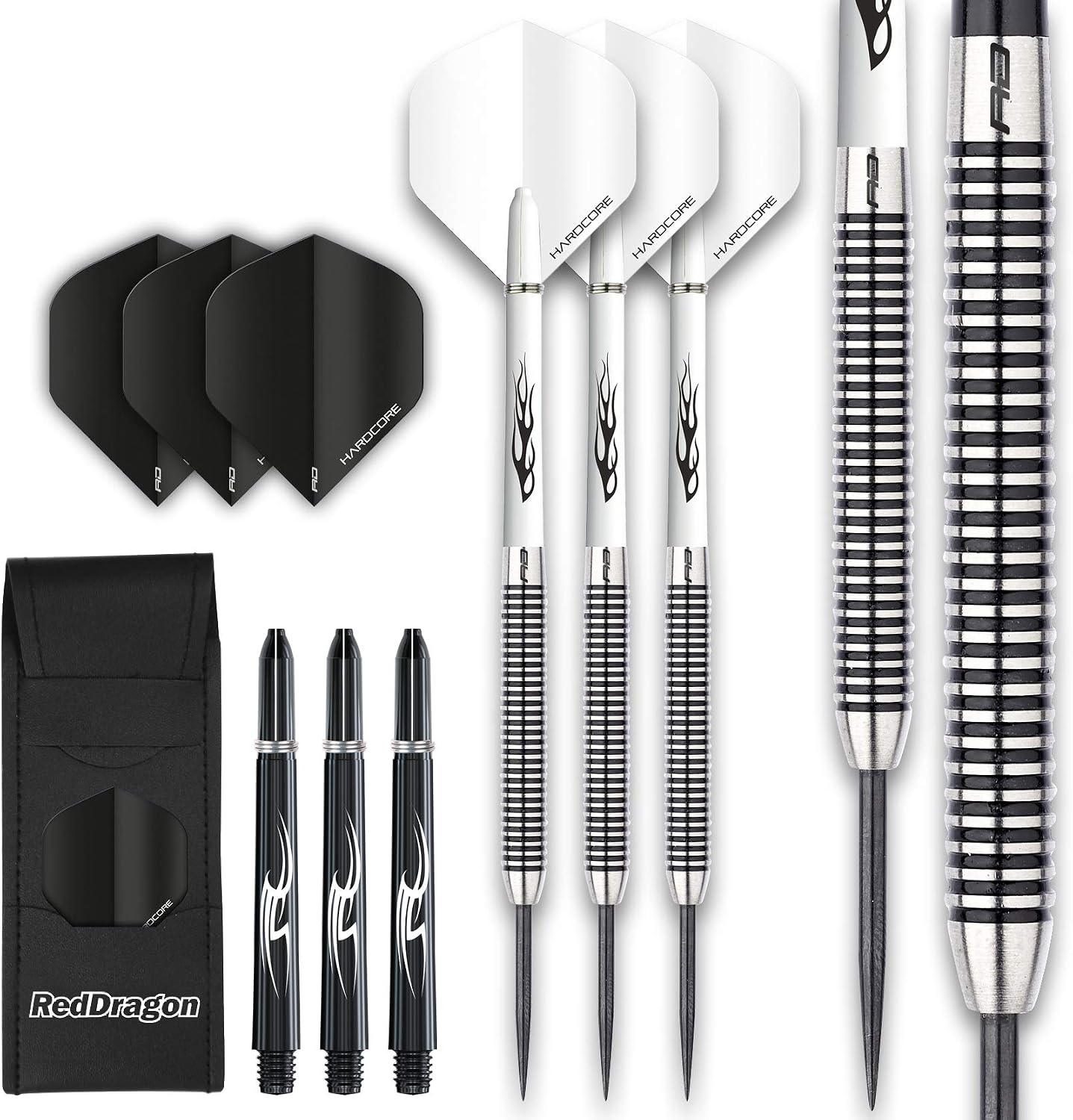 Buy RED DRAGON Pegasus Tungsten Steel Darts Set - 24 Gram - White ...