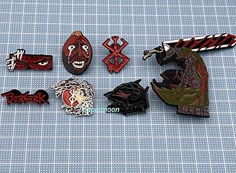 Amazon.co.jp: BERSERK Berserk Pin Batch, 7 Types : Toys & Games