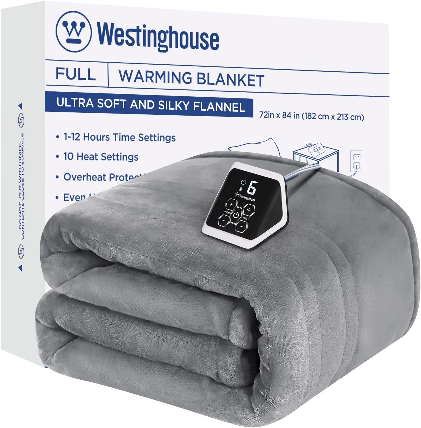 Amazon.com: Westinghouse Heated Blanket Full Size - Electric with 10 ...