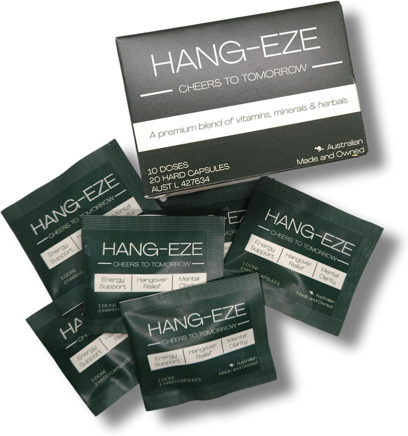 Hang-Eze Hangover relief supplement - 10 Pack Australian Superior ...
