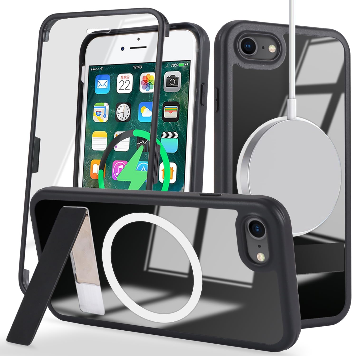 Amazon.com: SunYoo for iPhone SE 2022/2020 iPhone 8 Case with Screen Protector,Compatible with ...