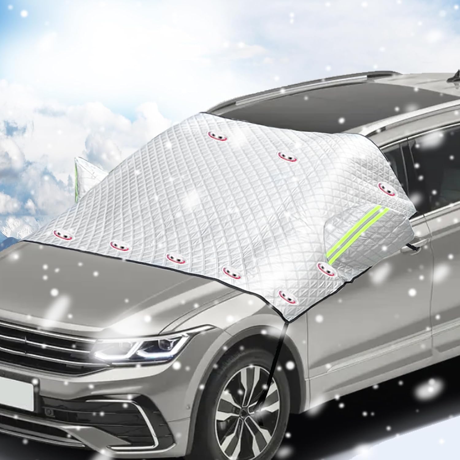 Amazon.com: Car Windshield Snow Cover with Side Mirror and Hook, Winter ...