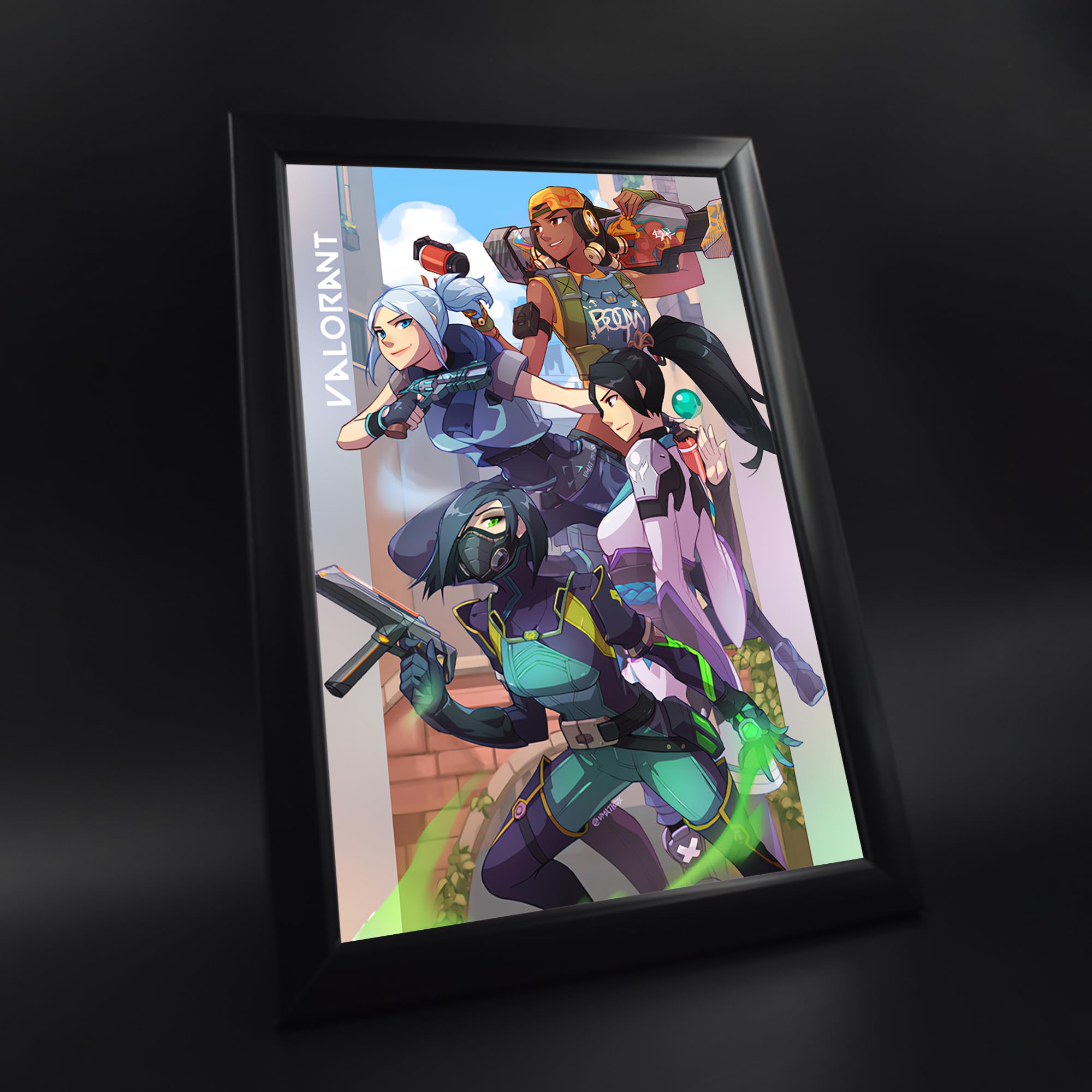 Masi Gaming Poster Valorant Poster Photo Frame with Matt Finish (13 x 9 ...