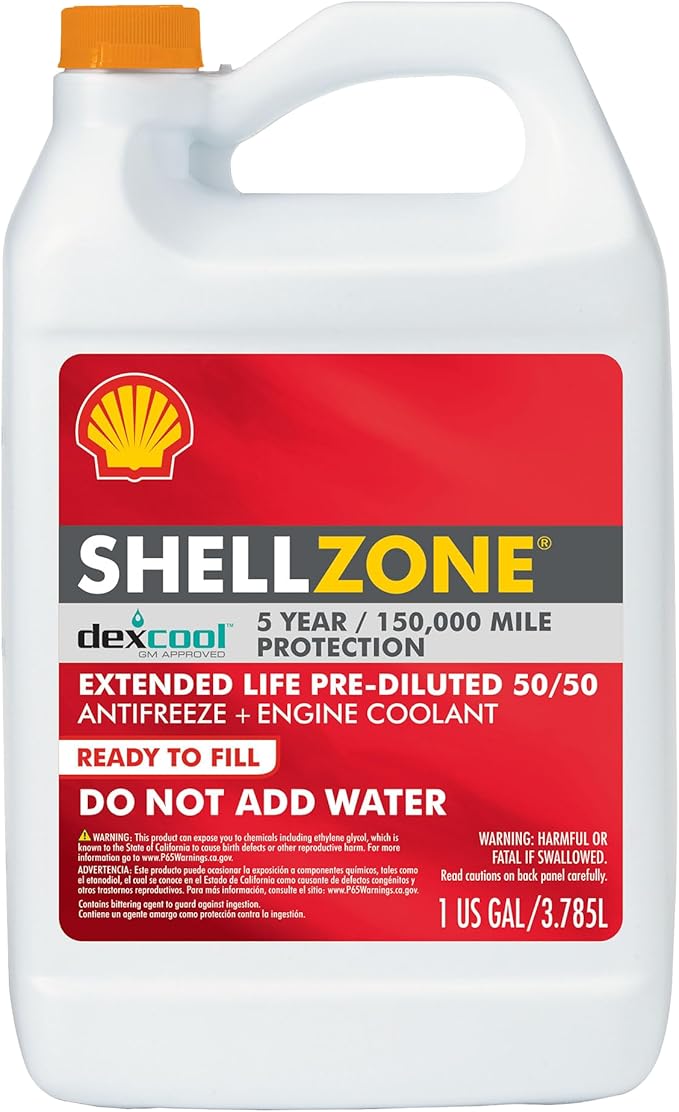 Amazon.com: ShellZone Dex-Cool Extended Life ELC Antifreeze + Coolant ...