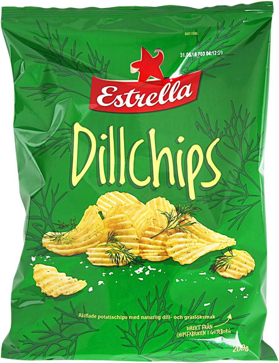 Estrella Dill Chips (175g) : Amazon.co.uk: Grocery