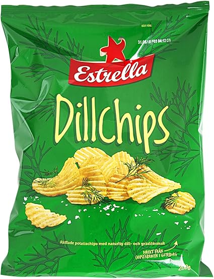Estrella Dill Chips (175g) : Amazon.co.uk: Grocery