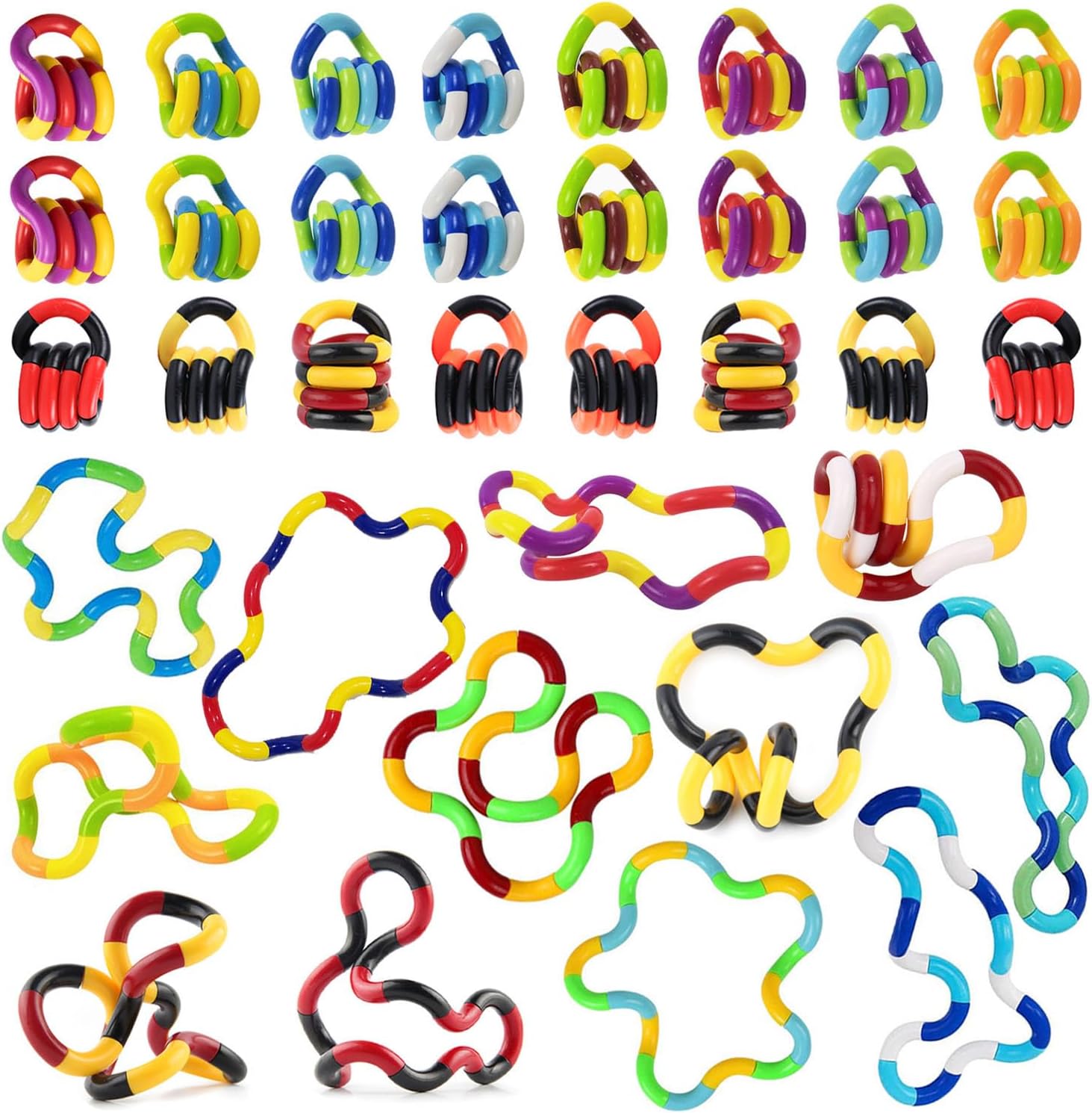 Amazon.com: 36 Pack Fidgets Toys,Twisty Fidget Toy Pack for Kids and ...
