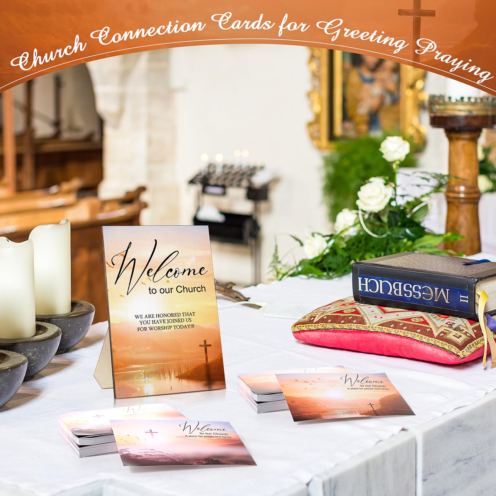 Welcome Visitors Our Church Greetings Editable Church Visitor Cards