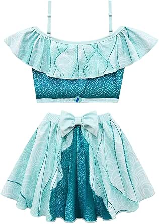 Amazon.com: Mamaxu Girls Princess Two Piece Swimsuit Kids Bathing Suits ...