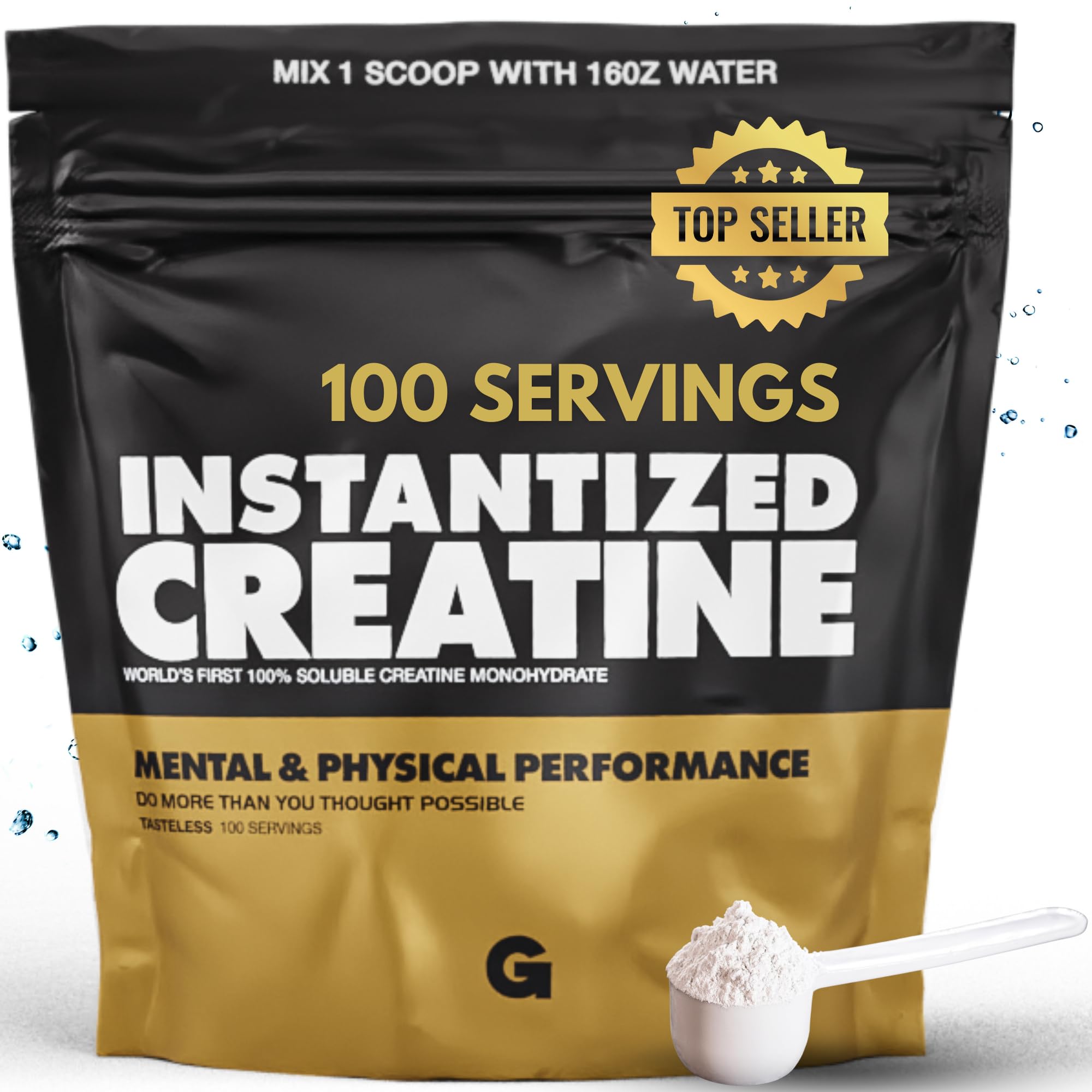 Amazon.com: Instantized Creatine Monohydrate Gains in Bulk, Worlds ...