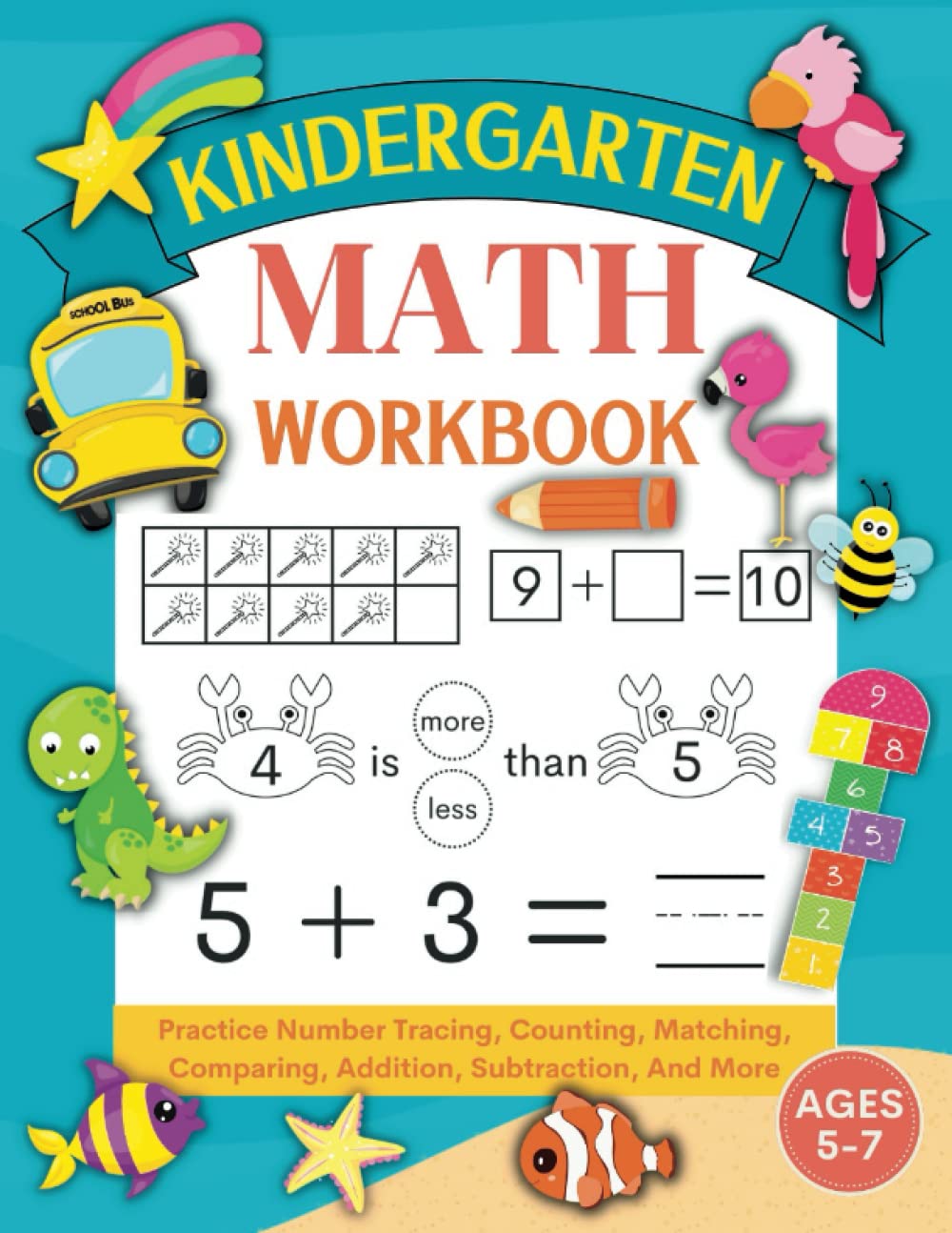 Buy Kindergarten Math Workbook: Practice Number Addition, Subtraction ...