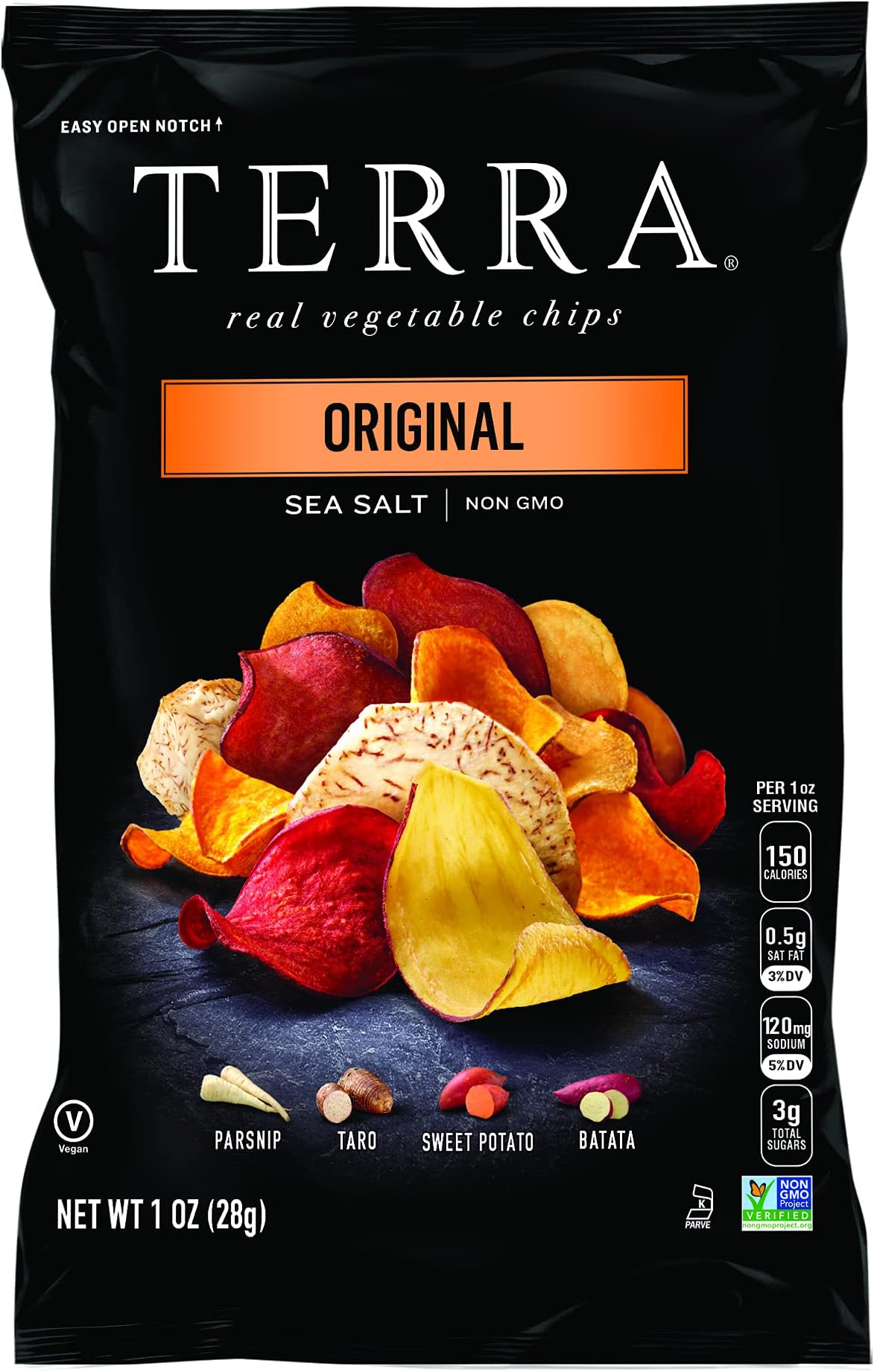 Amazon.com: TERRA Sweet Potato Sea Salt Vegetable Chips, 8.2 OZ