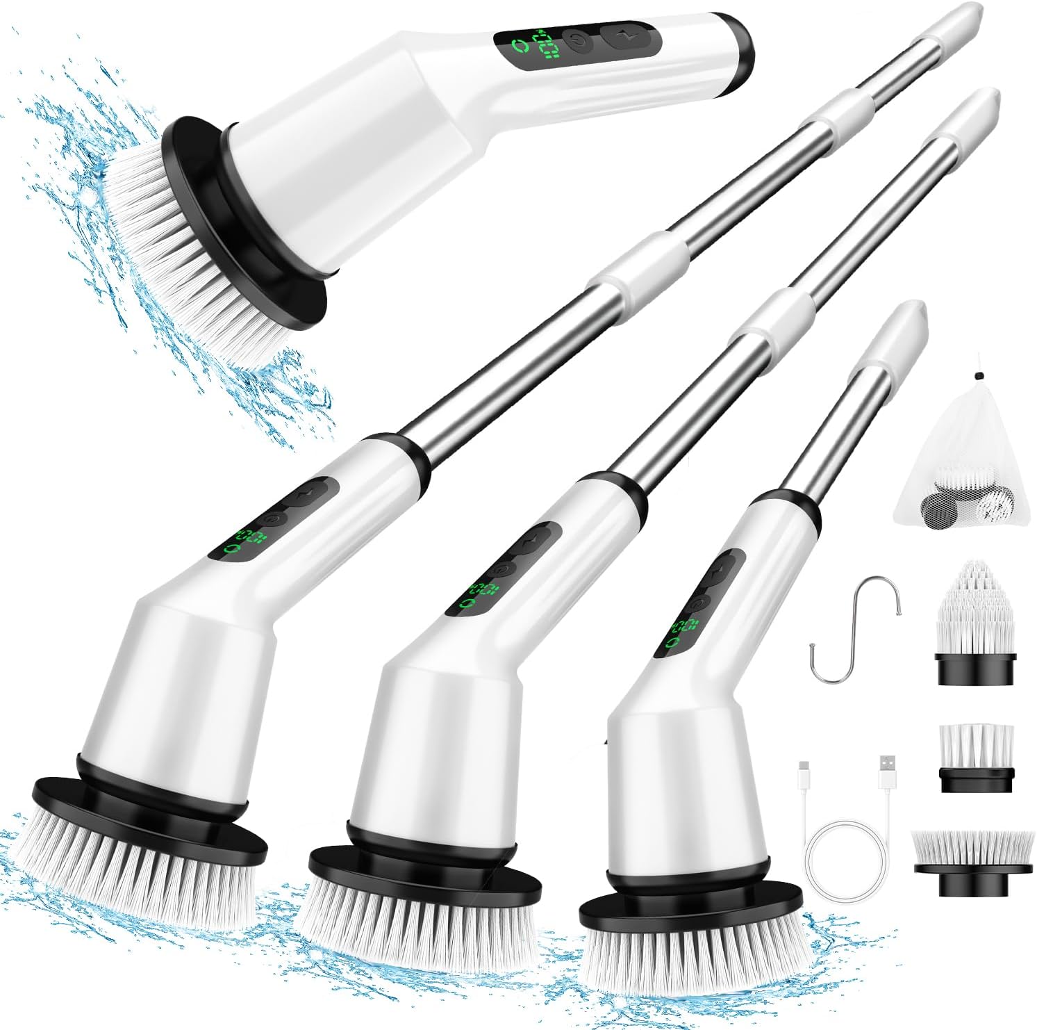 Amazon.com: Upgrade Electric Spin Scrubber | Cordless Cleaning Brush ...