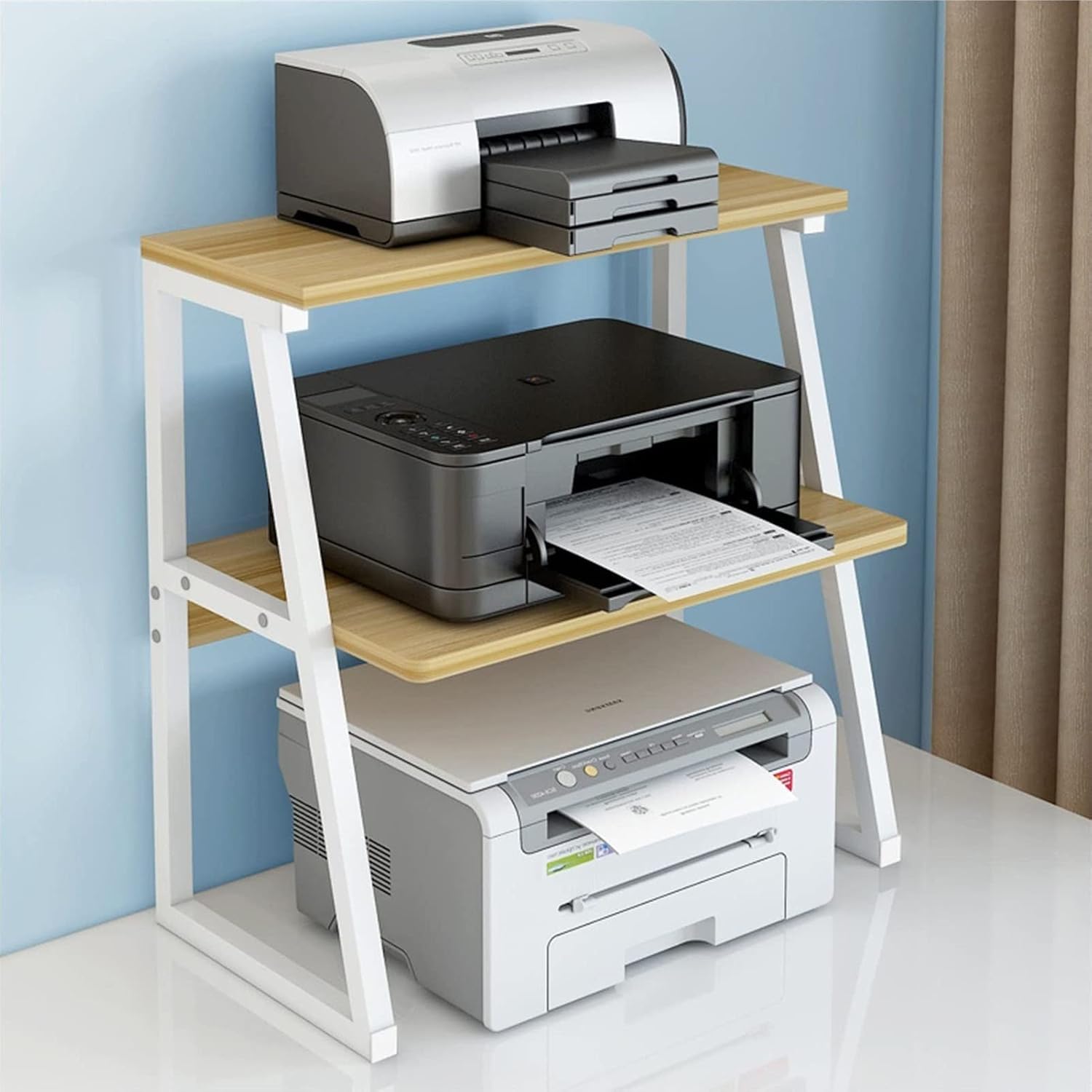 Amazon.com: GUODDM 3 Tier Desktop Bookshelf - Dresser Display Stand ...