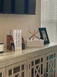 Amazon.com: White Decorative Books for Home Decor – Set of 3 Hardcover ...