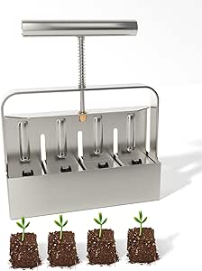 Amazon.com : Ziimlpo Soil Block Maker,Hand-held 4pcs 2 Inch Seed Block ...