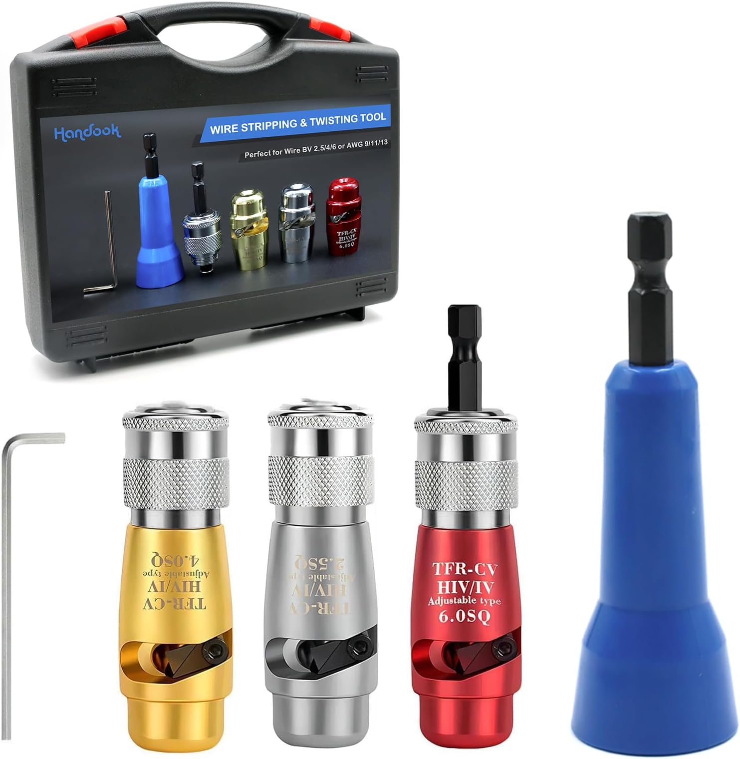 Handook Electric Wire Stripper and Twister for Drill, Wire Stripping ...