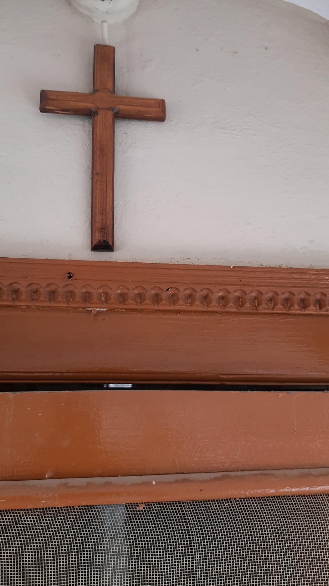 Holy Wooden Cross with stand for car dashboard,Teak Wood, 10 cm ...