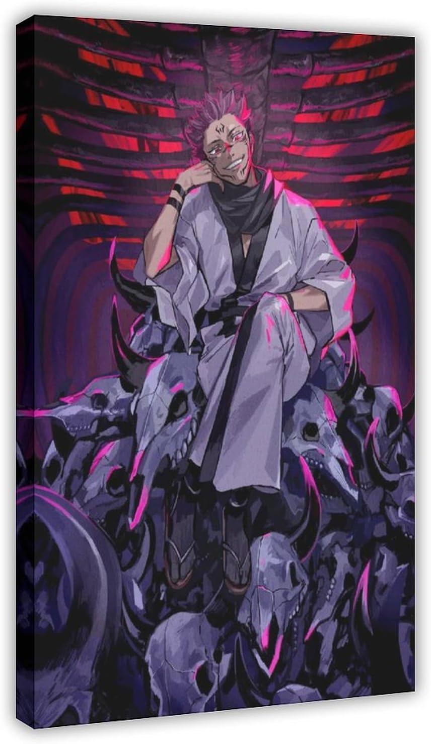 NWGACS Jujutsu Kaisen Ryomen Sukuna - Impression sur toile - Décoration ...