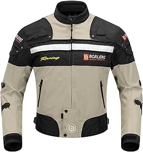 BORLENI Motorcycle Jacket Windproof Motorcycle Full Body Protective ...