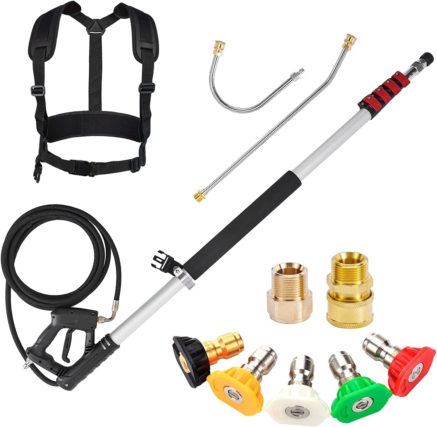 Amazon.com : Tool Daily 20 FT Pressure Washer Extension Wand ...