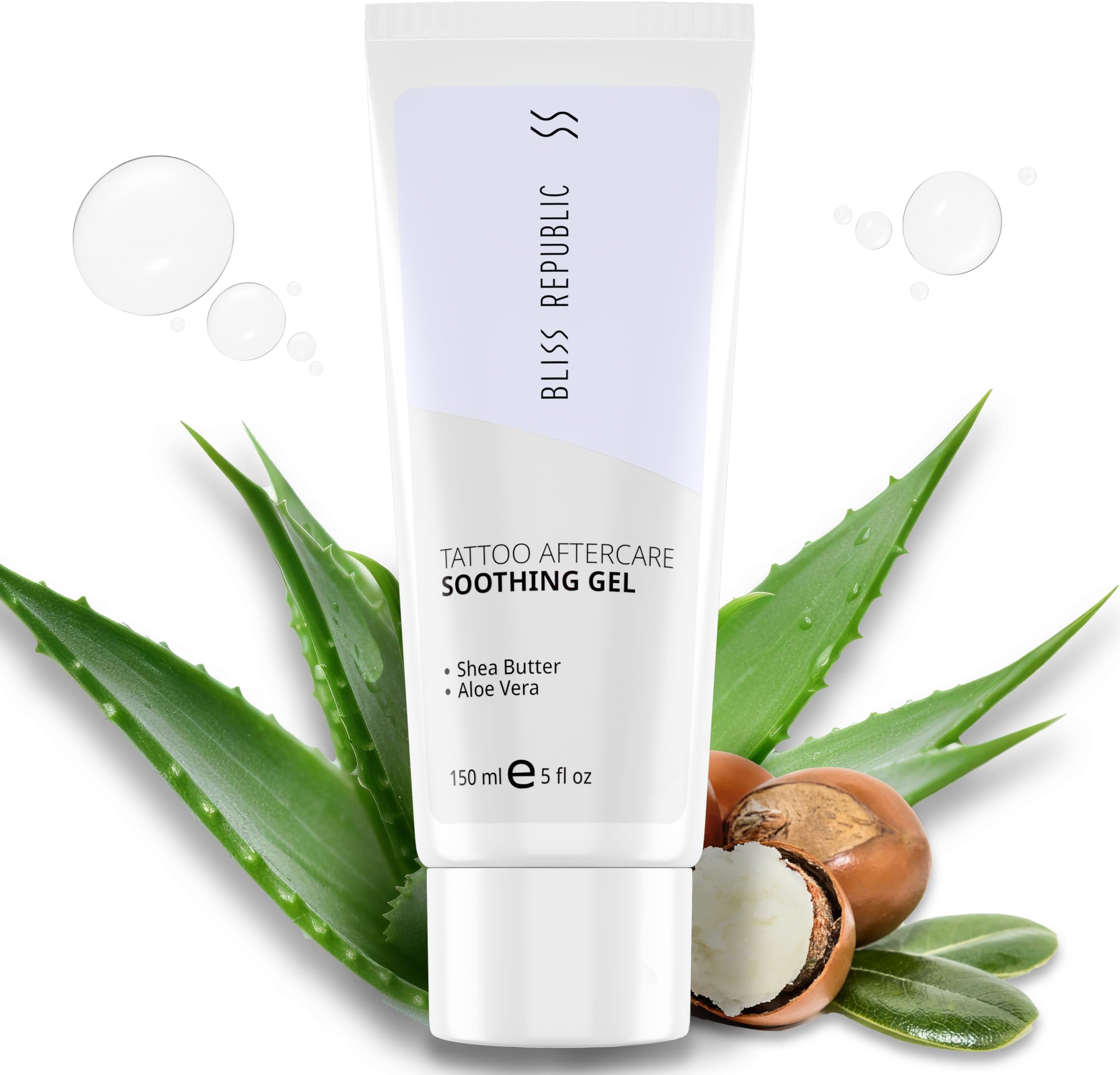 Amazon.com: Bliss Republic Tattoo Aftercare Soothing Gel 5 oz, Soothing ...