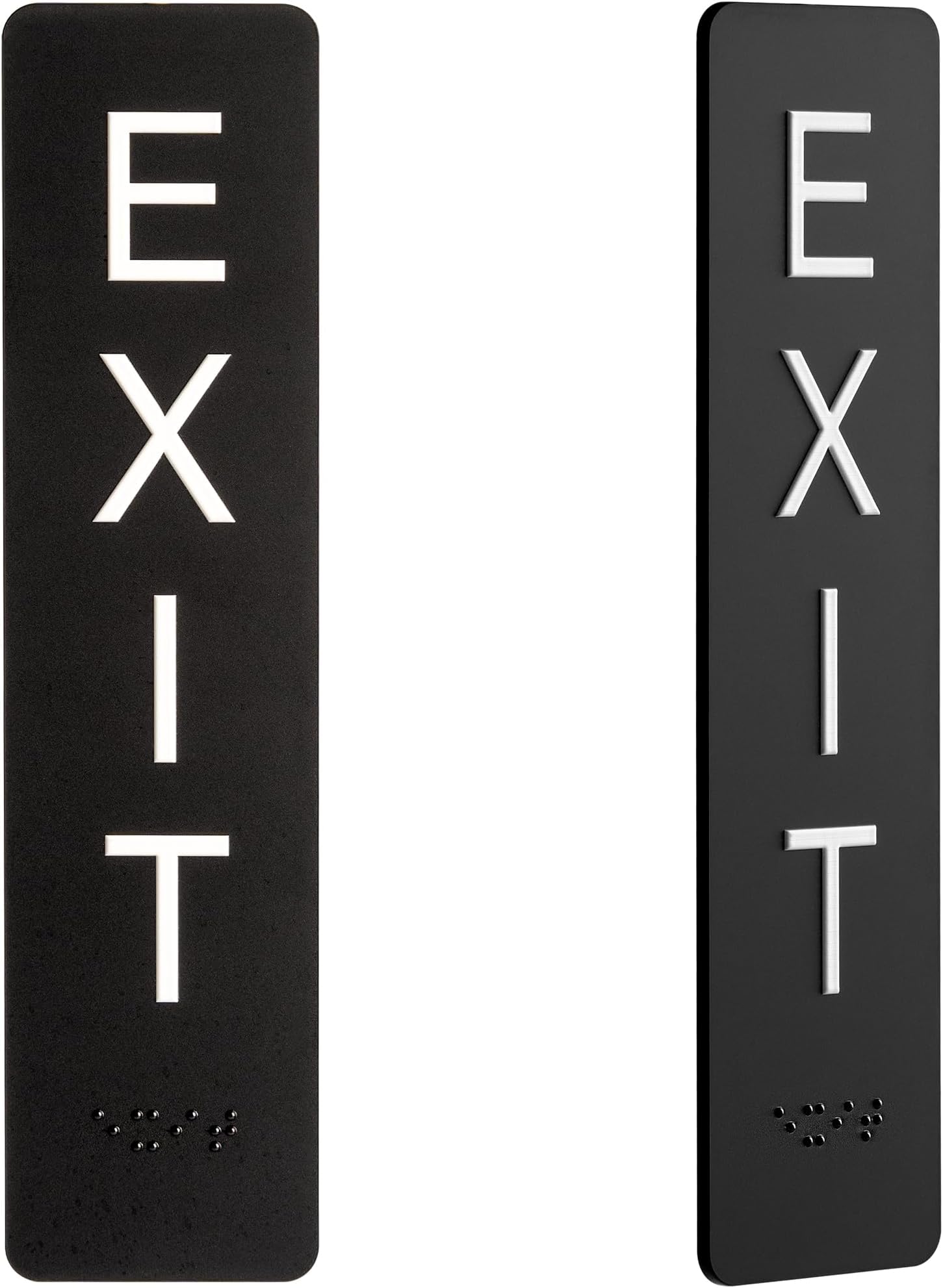 Amazon.com : Emergency Exit Sign with Braille1 Pack, ADA Compliant Exit ...