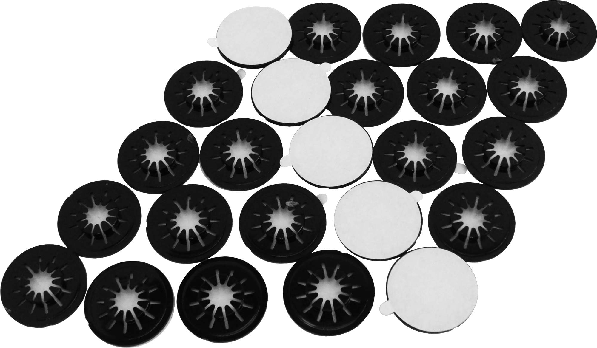 Amazon.com: 25 Clear Adhesive Backed Spider CD / DVD Hubs (Rosettes ...
