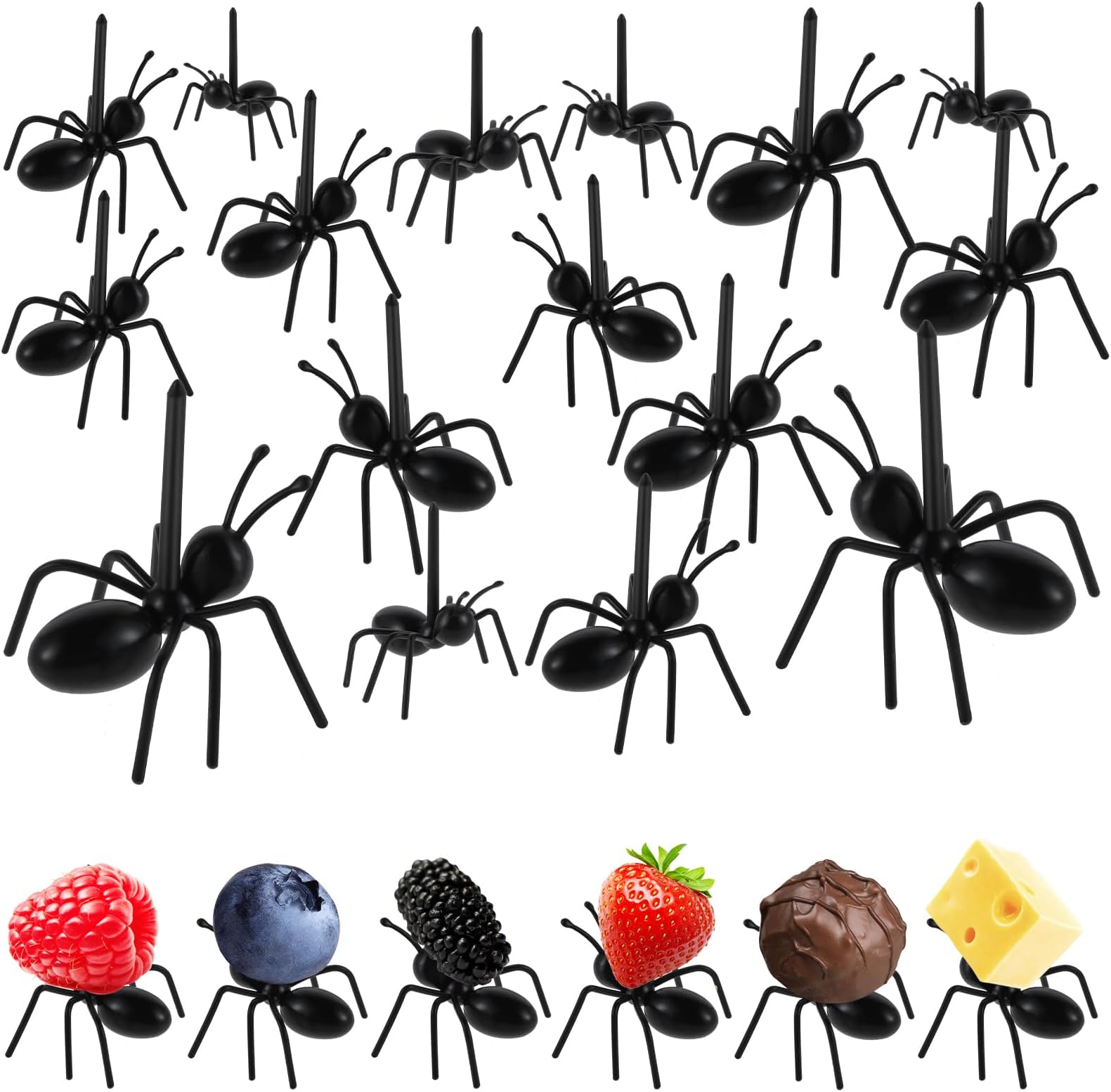 Amazon.com | Ant Toothpicks Fruit Dessert Fork (24Pcs) – OOTSR Reusable ...