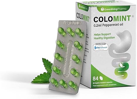 Peppermint Oil Capsules by Colomint - 84 Capsules (0.2ml Each ...