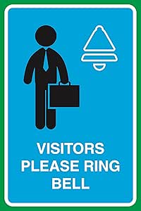 Amazon.com : Visitors Please Ring Bell Print Working Man Picture Large ...