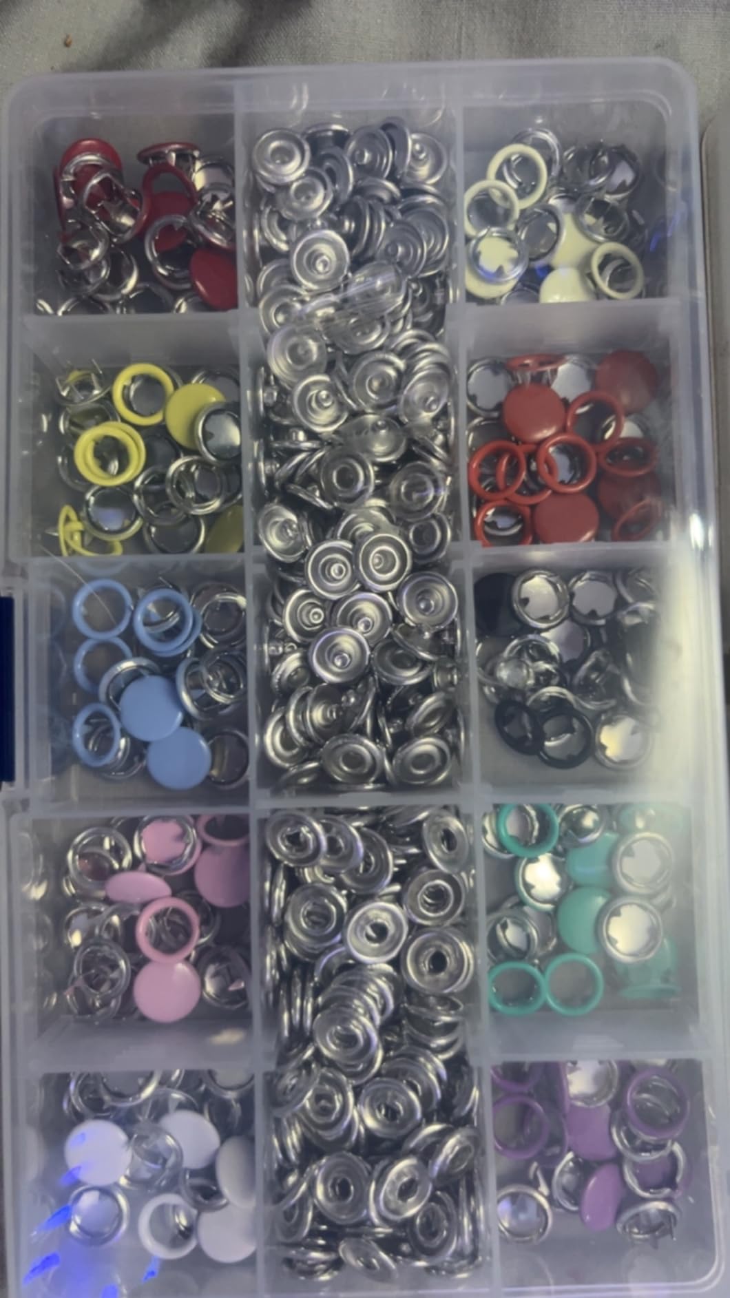 220 Sets Metal Snap Buttons for Thin Fabric, Snaps kit with Upgraded ...