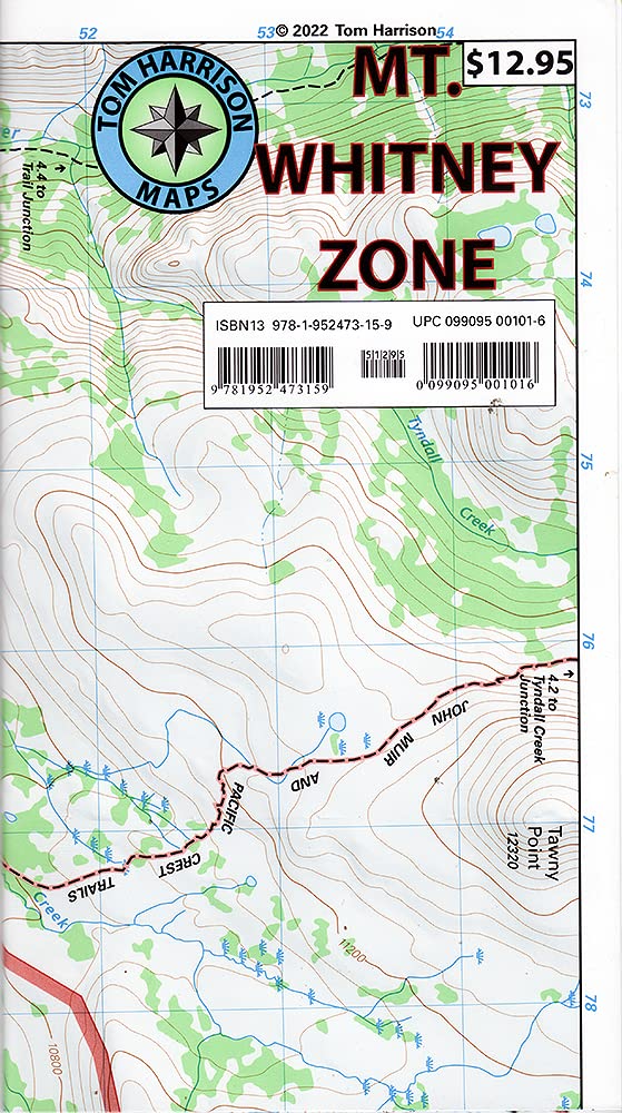 Mt. Whitney Zone trail map: Tom Harrison, Tom Harison: 9781952473159 ...