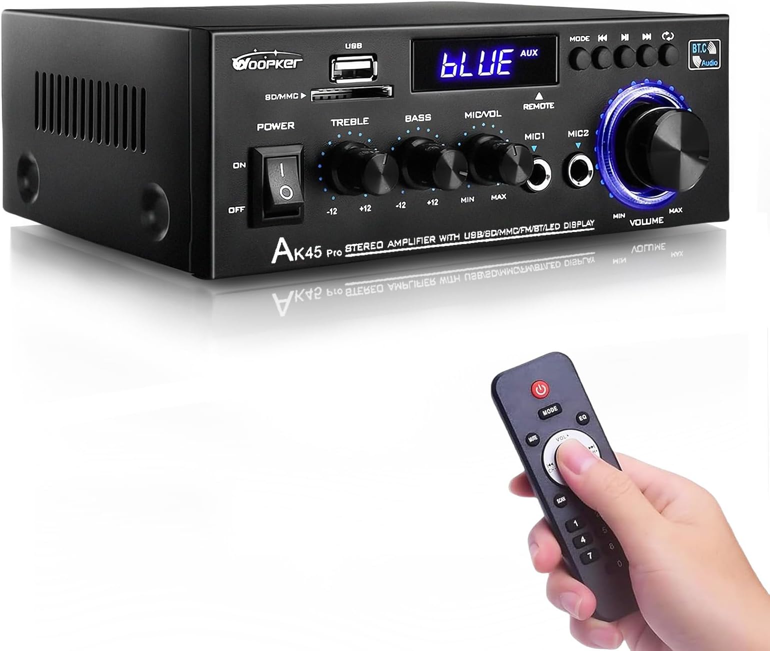 Amazon.com: AK45 Pro Stereo Amplifier Home Audio Stereo Receivers with ...