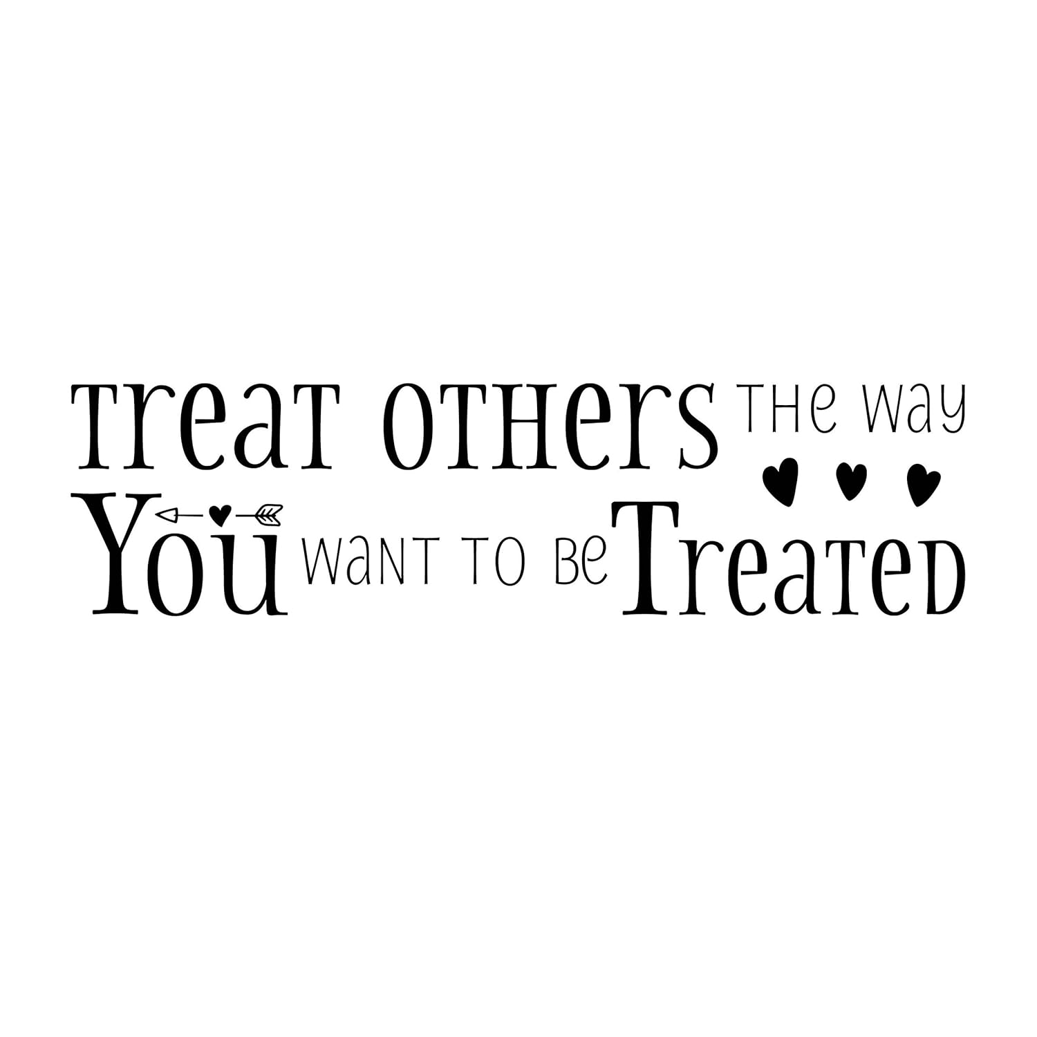 Amazon.com: Treat Others the Way You Want to be Treated Vinyl Wall ...
