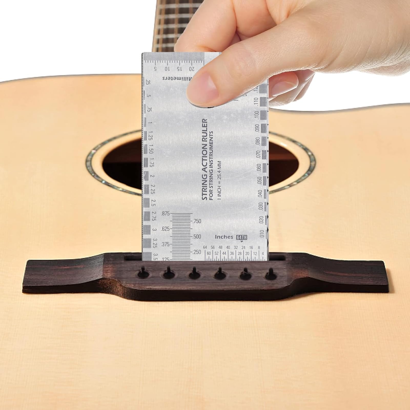 Snapklik.com : Guitar String Action Gauge, Stainless Steel Guitar ...