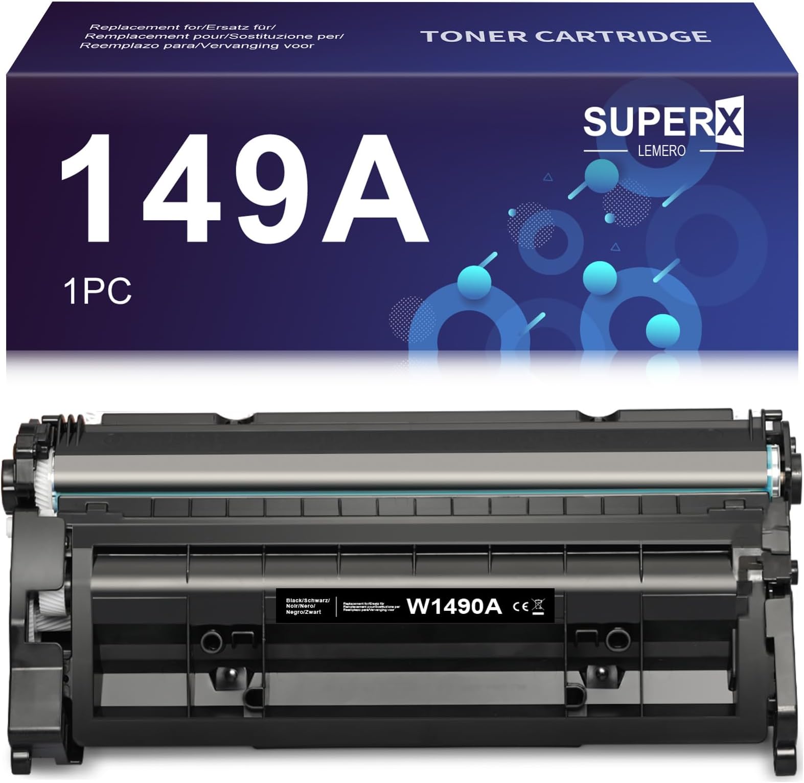 LEMERO SUPERX High Yield 149A W1490A Black Toner Cartridge, Compatible ...