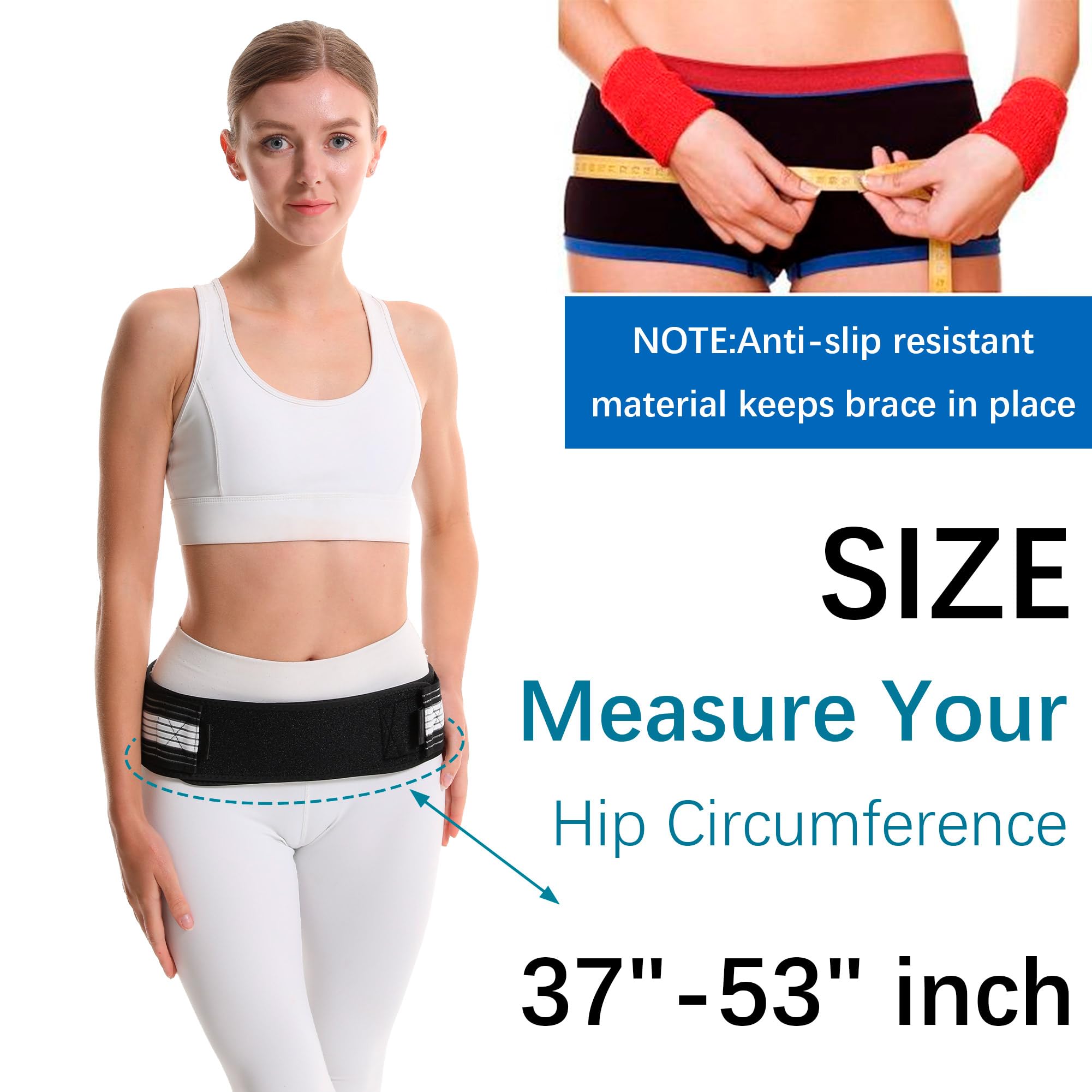 Snapklik.com : Sacroiliac Hip Belt For Women & Men Sacroiliac SI Joint ...