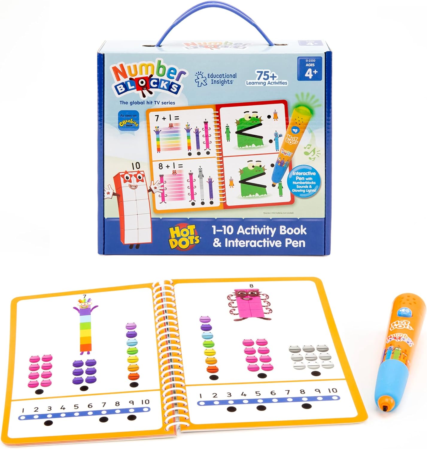 Amazon.com: Educational Insights Hot Dots Numberblocks - Libro de ...
