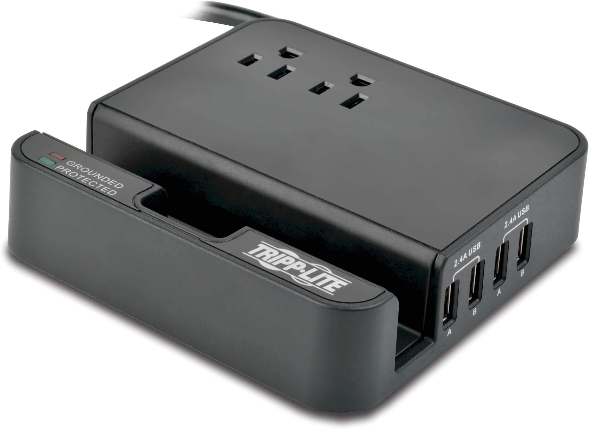 Amazon.com: Tripp Lite 3 Outlet Portable Surge Protector Power Strip ...
