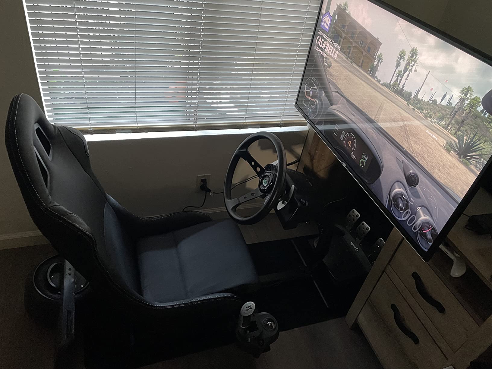 $35/mo - Finance Racing Wheel Stand with seat Gaming Chair Driving ...