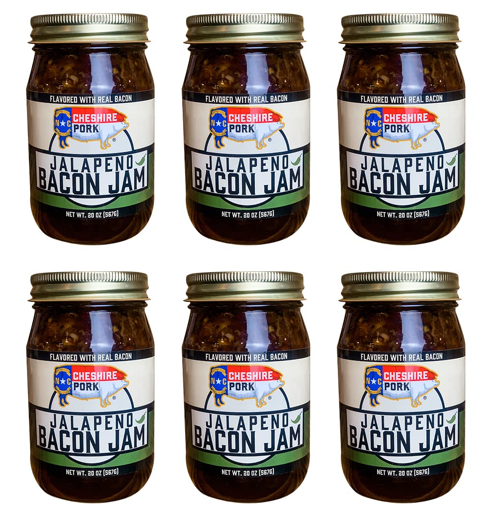 Amazon.com: Cheshire Pork Jams, Artisan Made, Made in USA, 6 Jars of ...