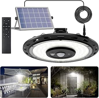 FabStyl Solar Shed Light, Solar Pendant Light Indoor Outdoor Motion ...